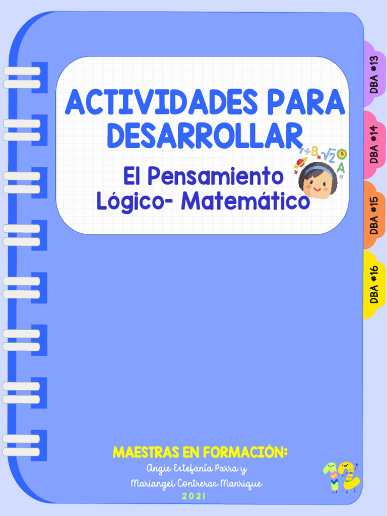 ACTIVIDADES PARA FORTALECER EL PENSAMIENTO LÓGICO- MATEMATICO- Angie y ...