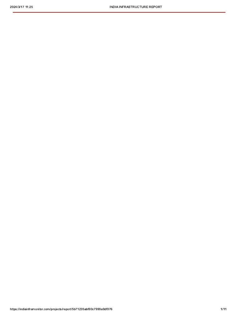 India Infrastructure Report | PDF