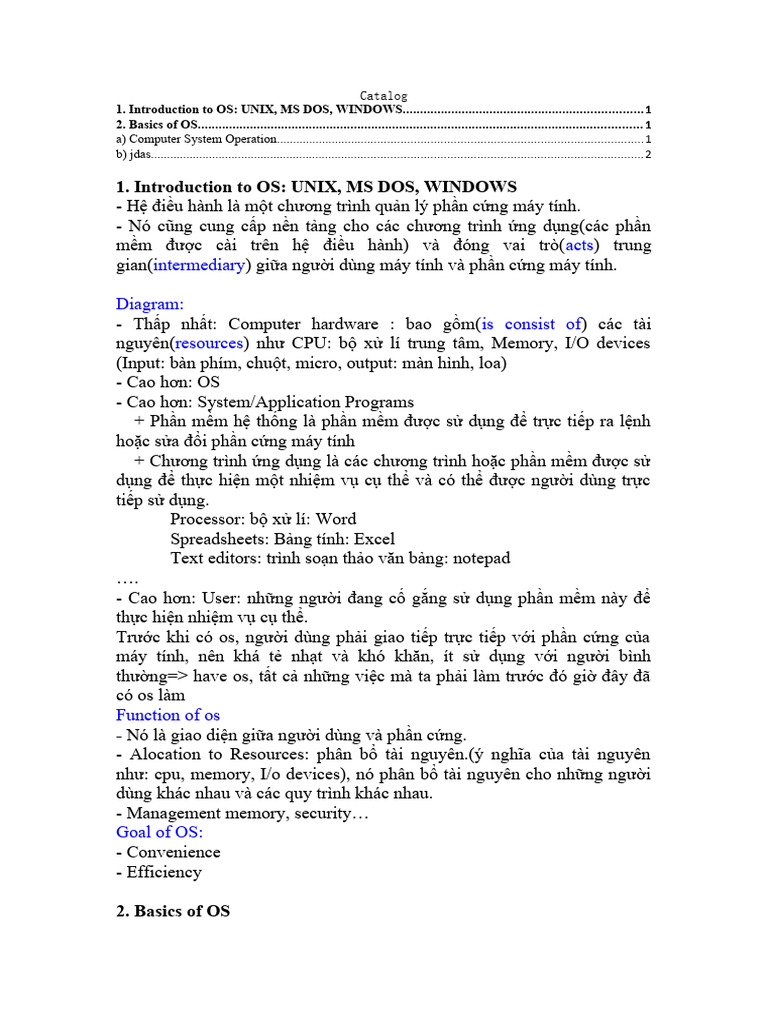 Tu Hoc OS | PDF
