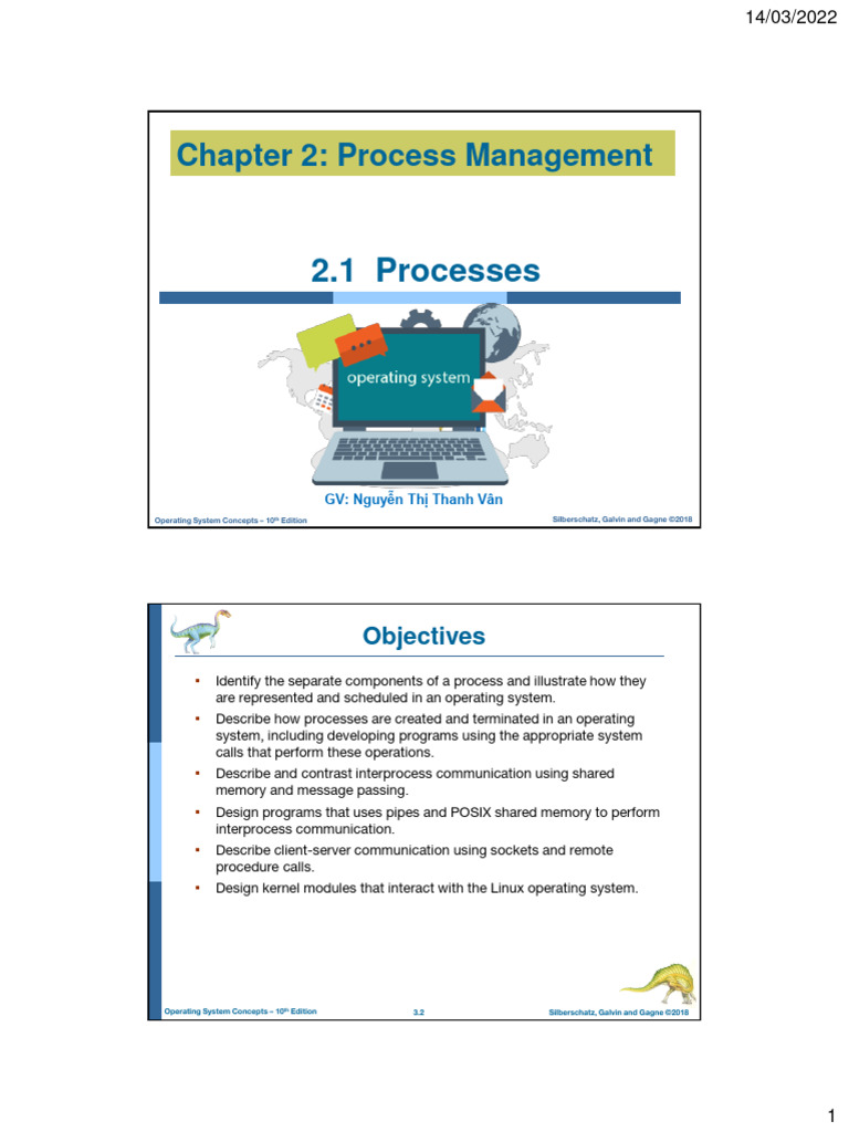 ch02.1 - Process | PDF | Process (Computing) | Network Socket