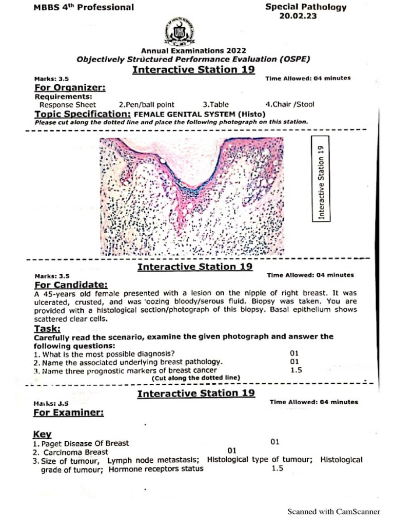 Patho Ospe 2023 Uhs | PDF