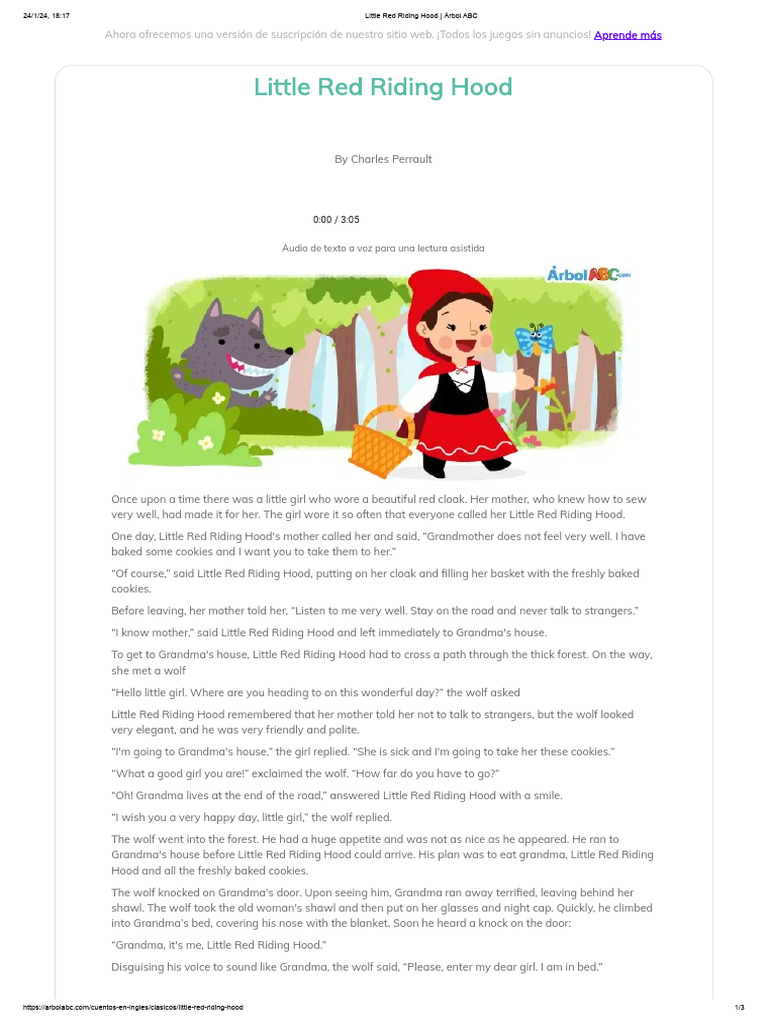 Little Red Riding Hood - Árbol ABC | PDF | Little Red Riding Hood