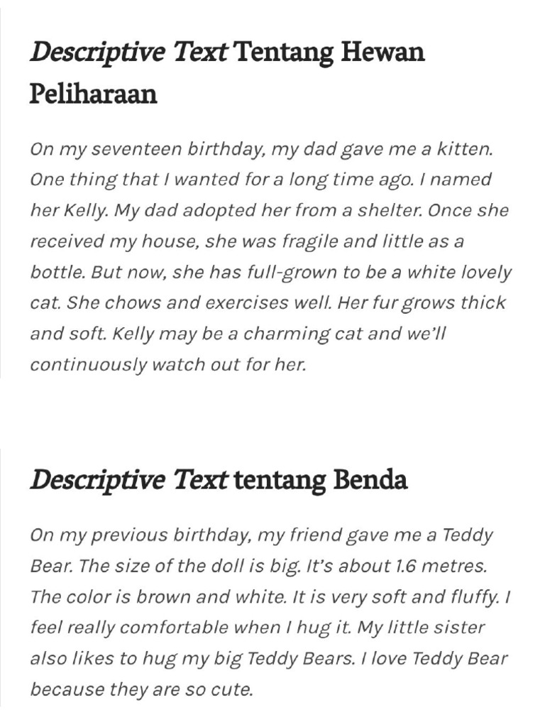 contoh descriptive | PDF