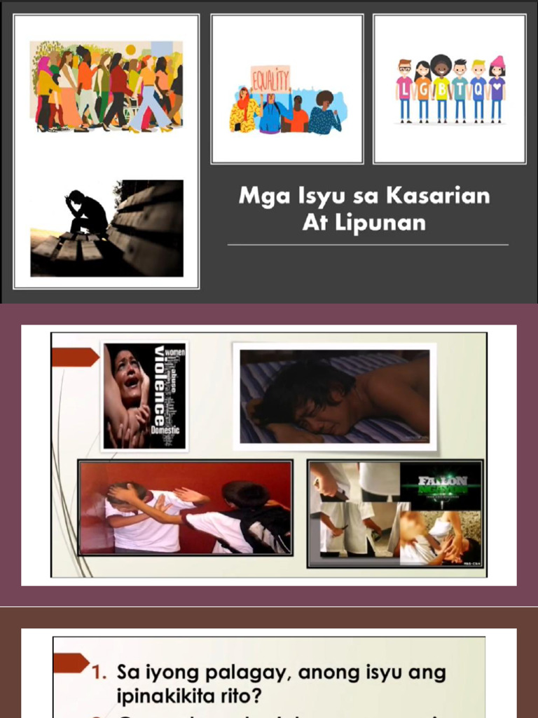 Mga Isyu Sa Kasarian at Lipunan | PDF