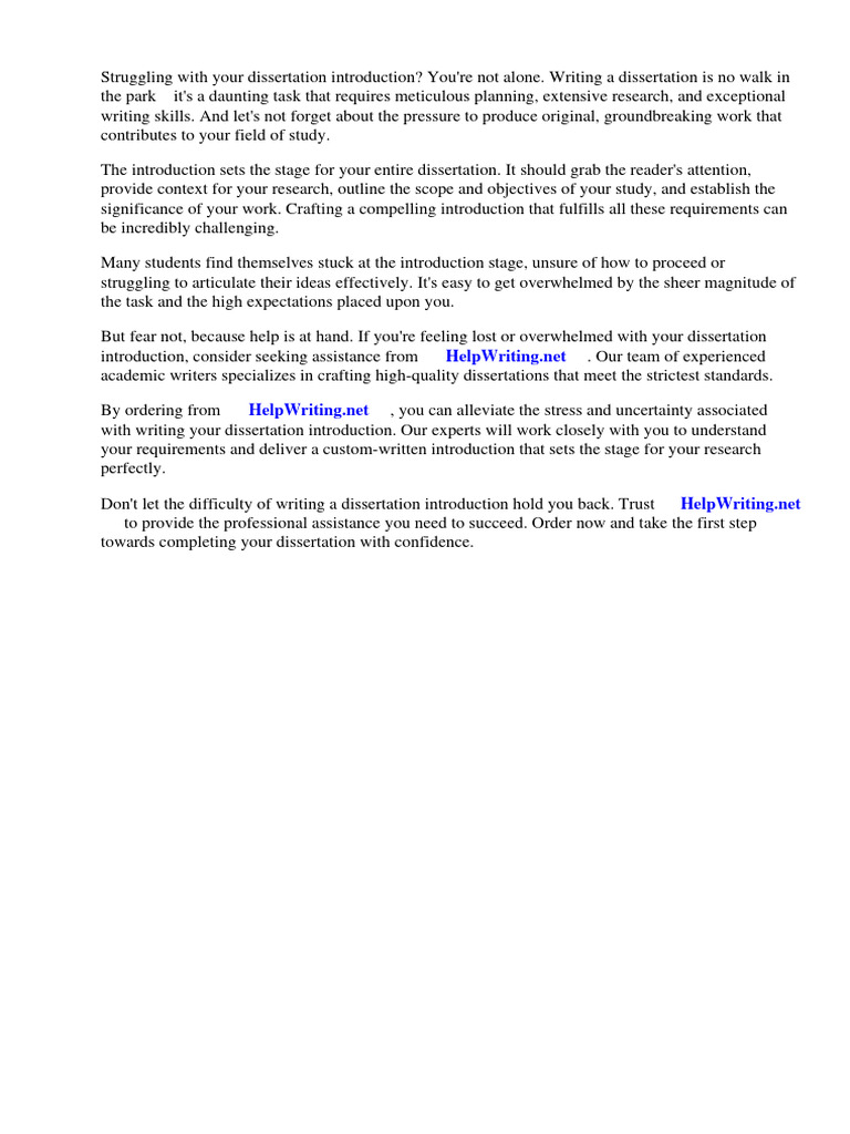 Dissertation Intro Example | PDF | Thesis | Mr. Darcy