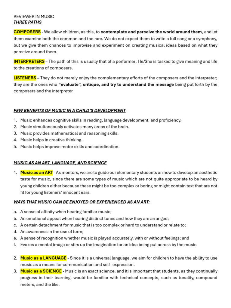 Music Reviewer | PDF | Pitch (Music) | Idea