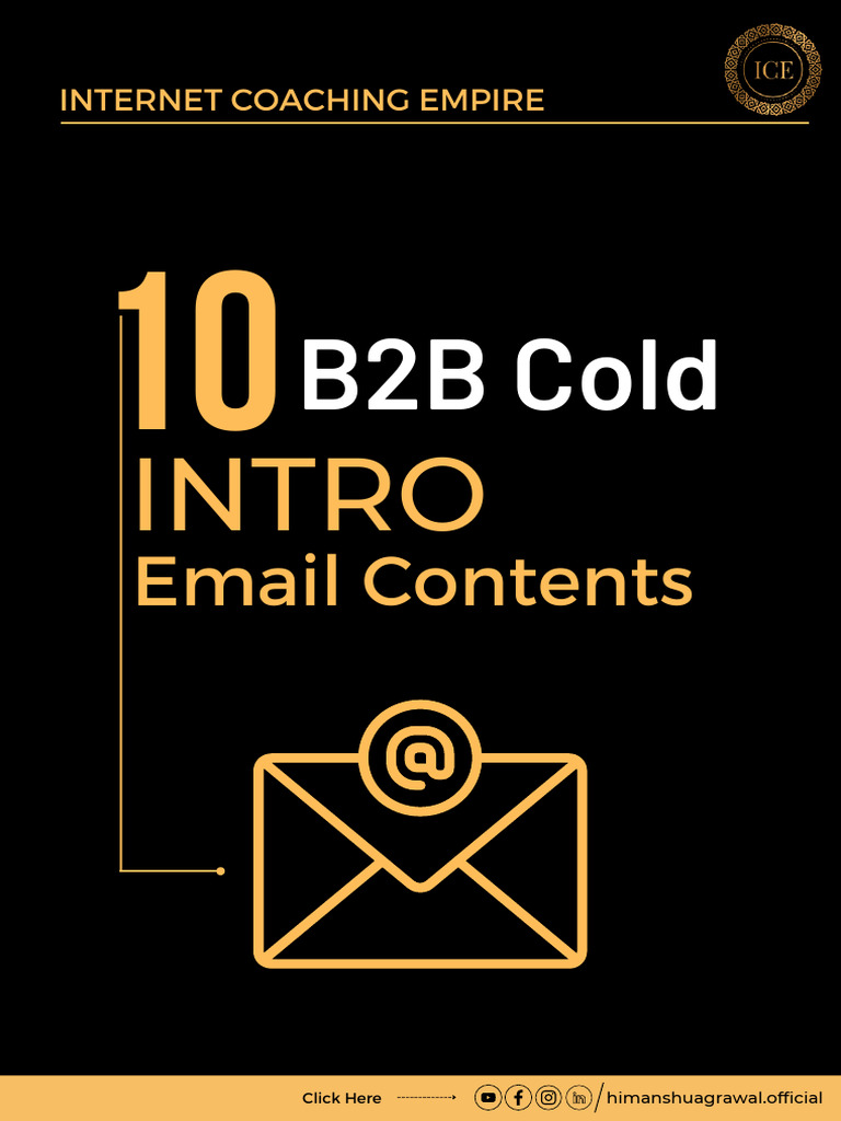 Business To Business Cold EMail | PDF