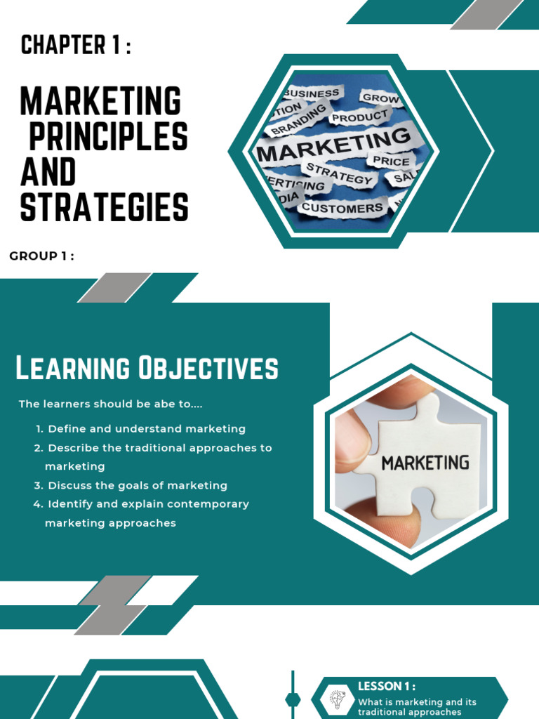 Marketing Principles & Strategies - Group 1 | PDF | Marketing | Market (Economics)