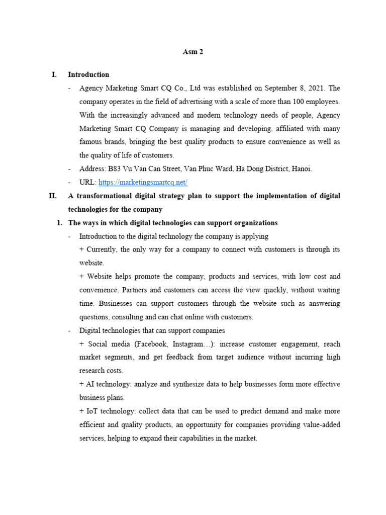 Nháp Asm 2 | PDF | Digital Marketing | Marketing