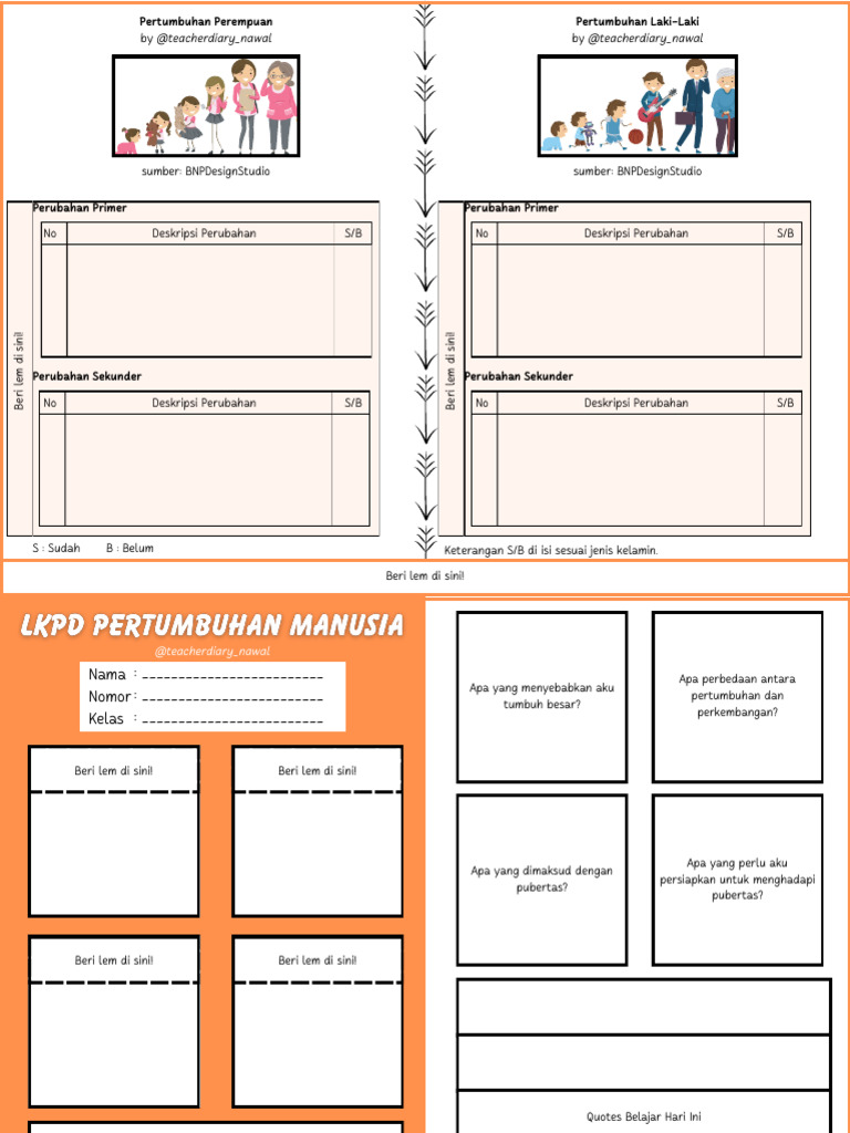 LKPD Pertumbuhan Manusia - 20240118 - 141840 - 0000 | PDF