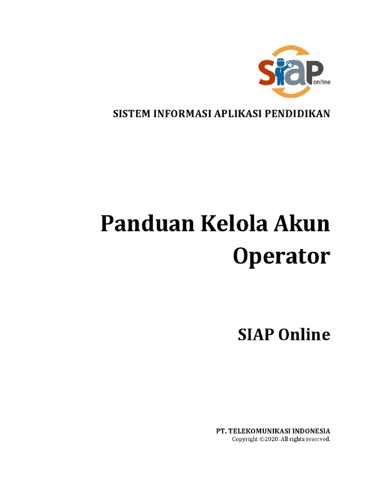 Panduan Kelola Akun Operator | PDF