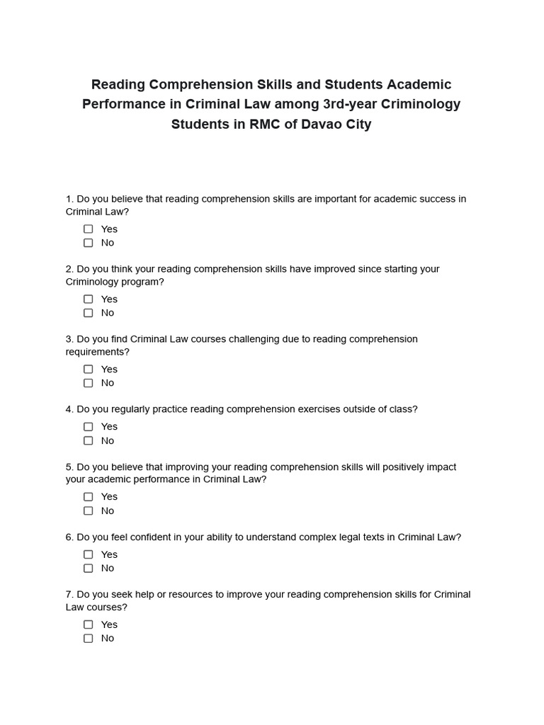 Reading Comprehension | PDF | Reading Comprehension | Cognitive Psychology
