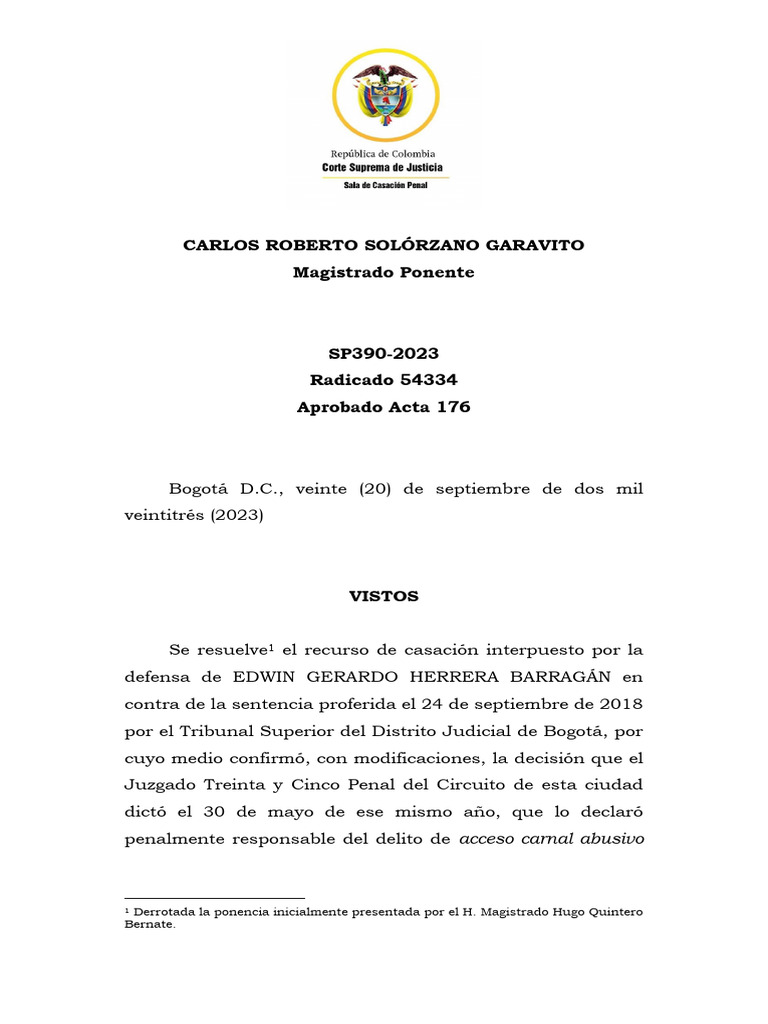 SP390 2023 | PDF | Derecho penal | Violación