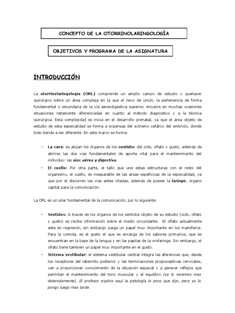 28-09 Introducción CORREGIDA | PDF | Otorrinolaringología | Cabeza y cuello humanos
