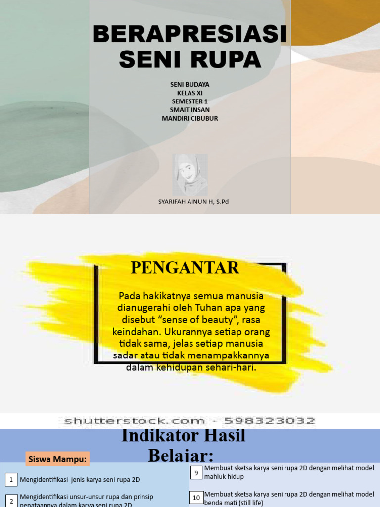 Apresiasi Seni Rupa untuk Siswa Kelas XI | PDF