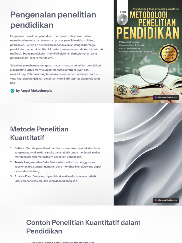 Macam-Macam Penelitian Pendidikan (Kualitatif, Kuantitatif, Mixed Method) | PDF