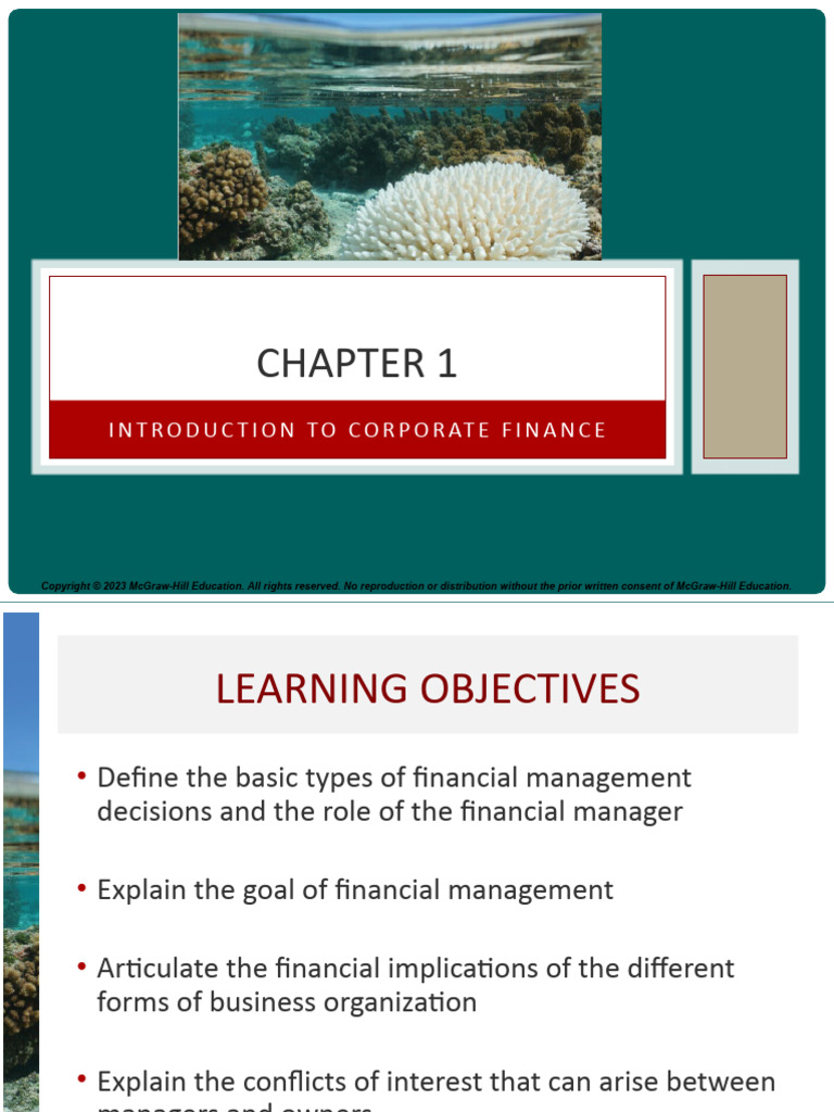 Ross Fundamentals of Corporate Finance 13e CH01 PPT | PDF | Stocks | Sole Proprietorship