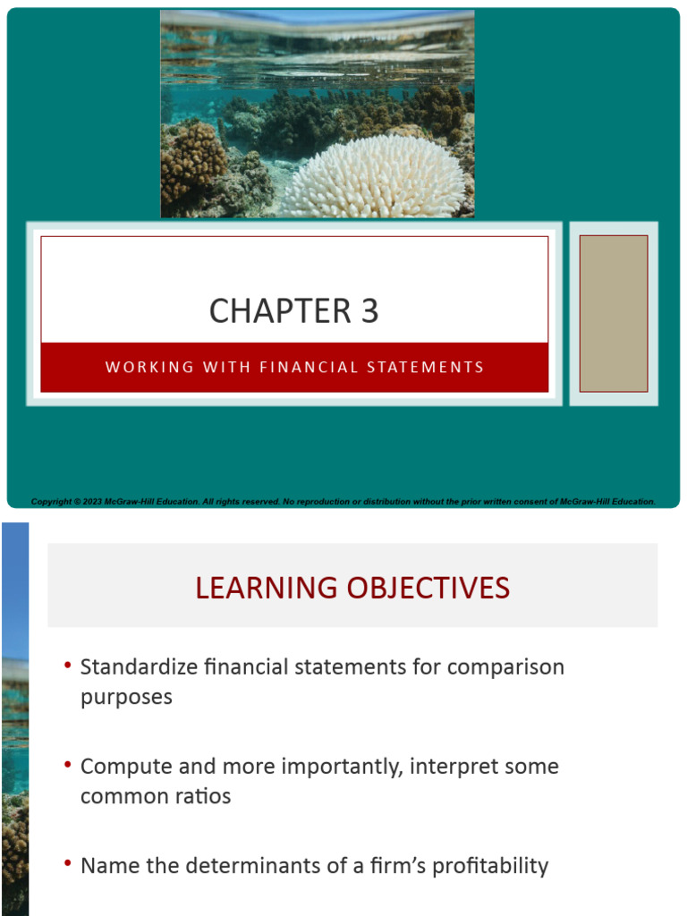 Ross Fundamentals of Corporate Finance 13e CH03 | PDF | Financial Ratio | Return On Equity