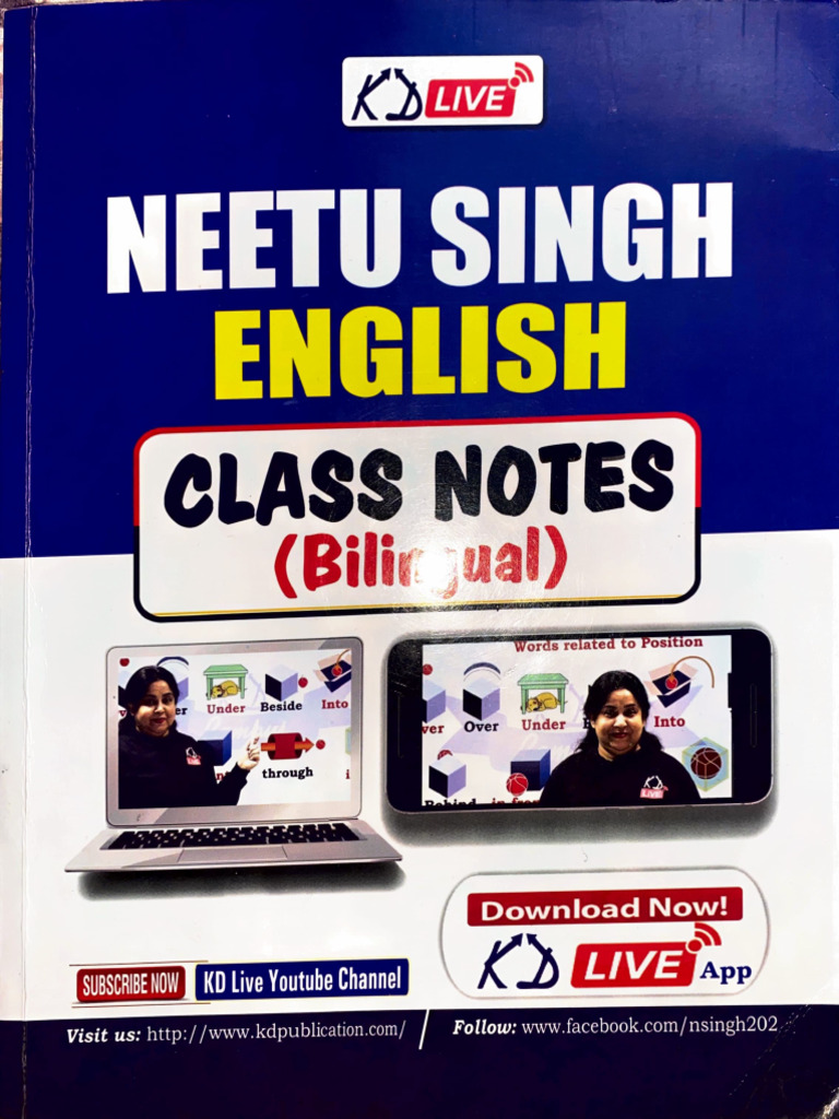Neetu Singh Class Notes Pdf Verb English Language
