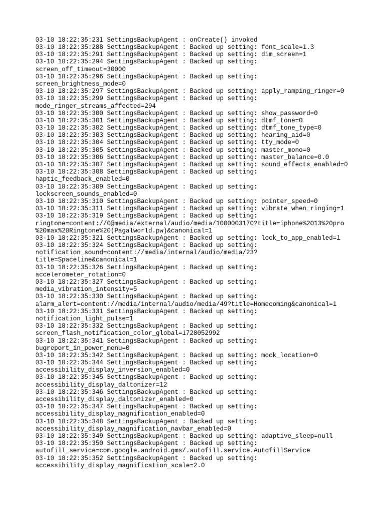 Settings Provider Pdf Java Programming Language Operating System Technology
