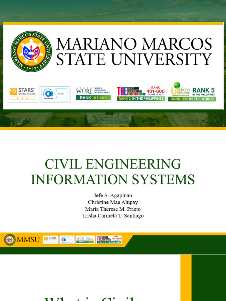 Civil Engineering Information Systems | PDF | Information System ...