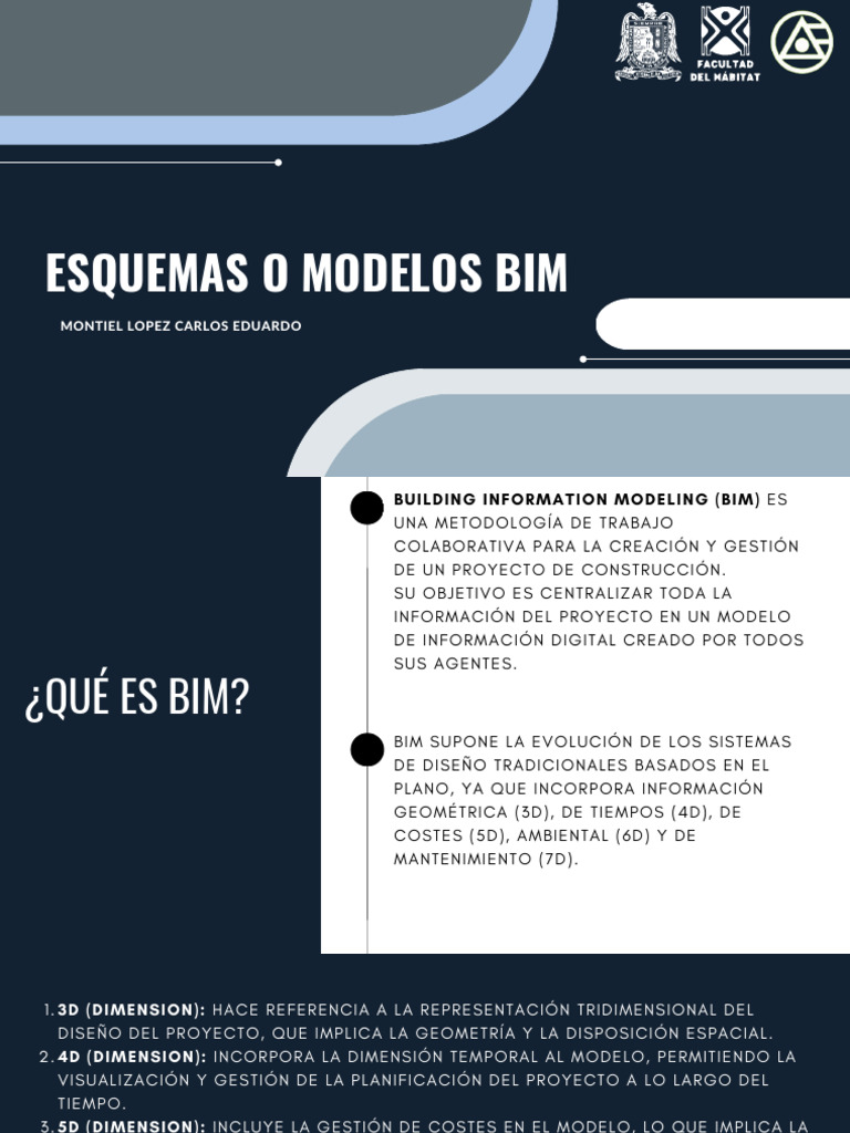 Esquemas y Proceso de BIM en Construcción | PDF | Diseño | Dimensión
