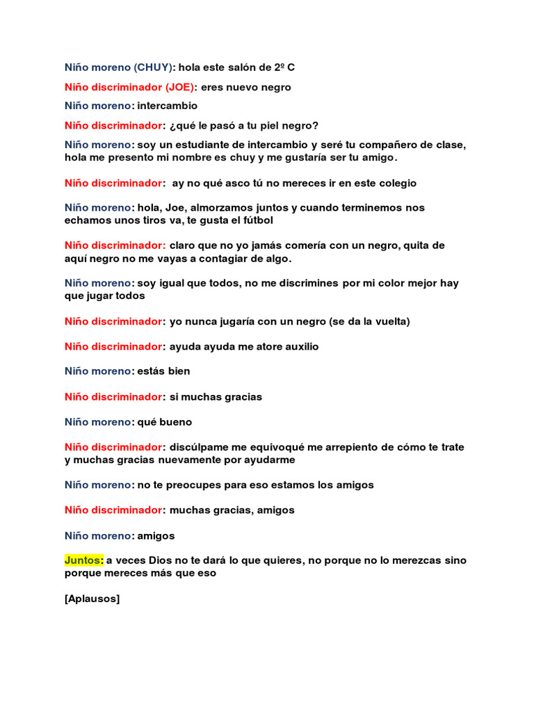 Obra de Teatro Pareja | PDF