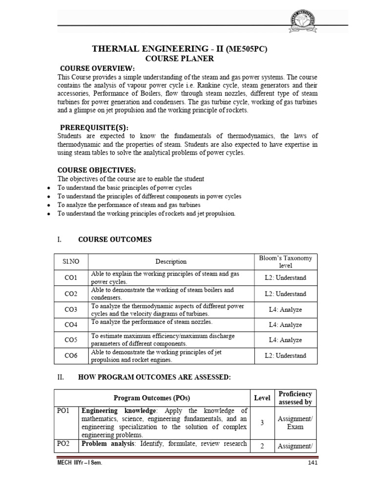 Thermal Engineering - Ii | PDF | Turbine | Jet Engine