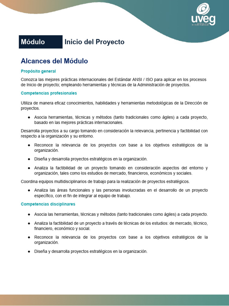 Presentacion Modulo | PDF | Evaluación | Business