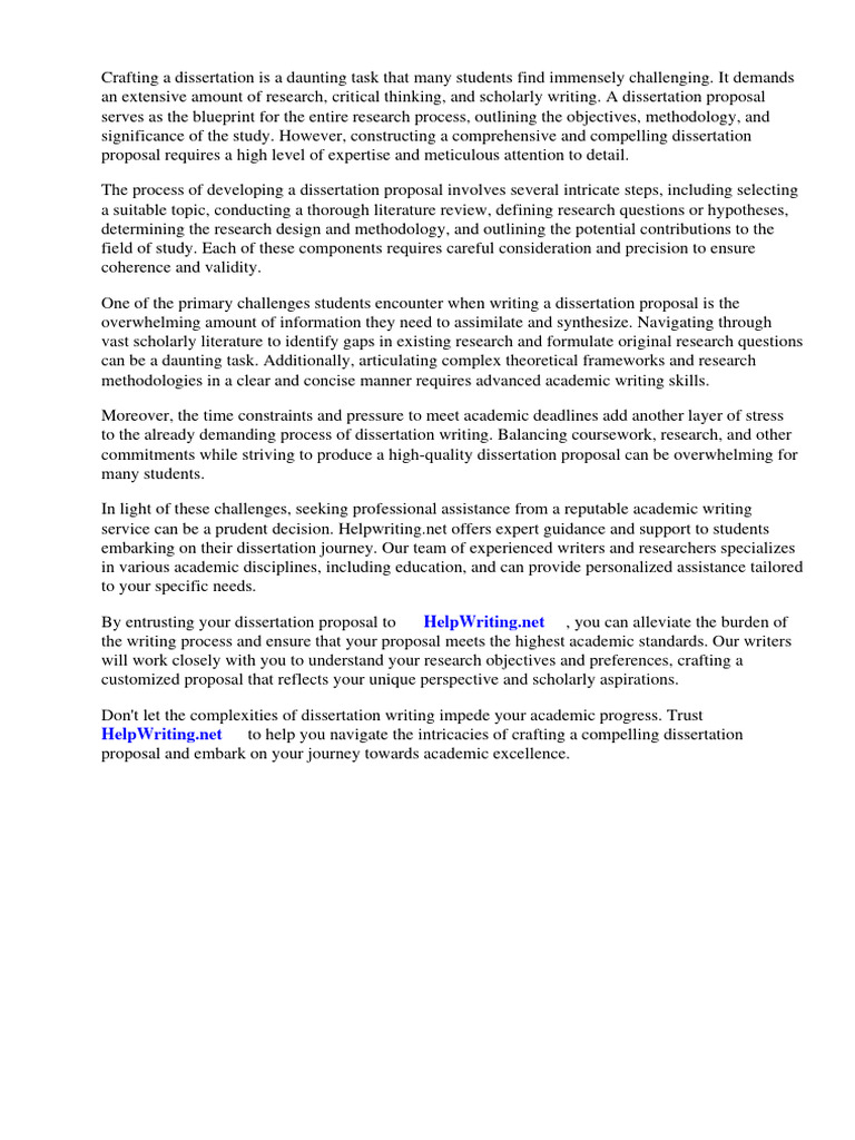 Dissertation Proposal Template Education | PDF | Thesis | Information