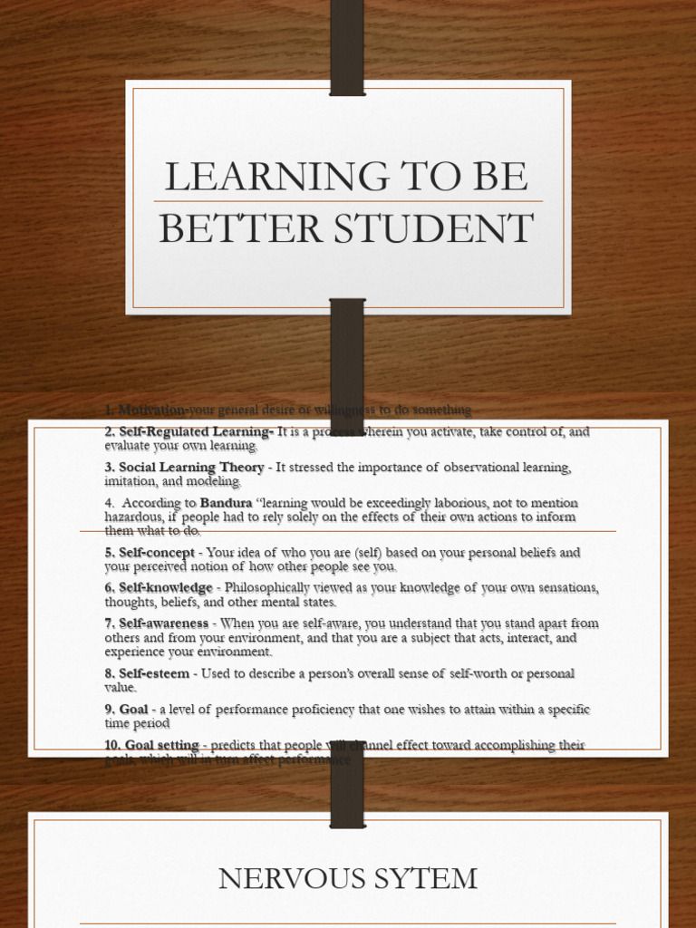 Learning To Be Better Student | Download Free PDF | Metacognition | Learning