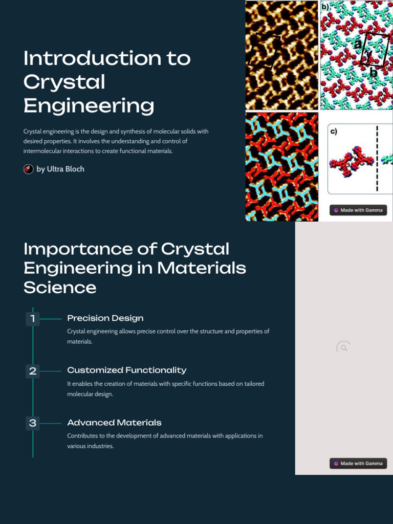 Introduction To Crystal Engineering | PDF | Physical Sciences ...