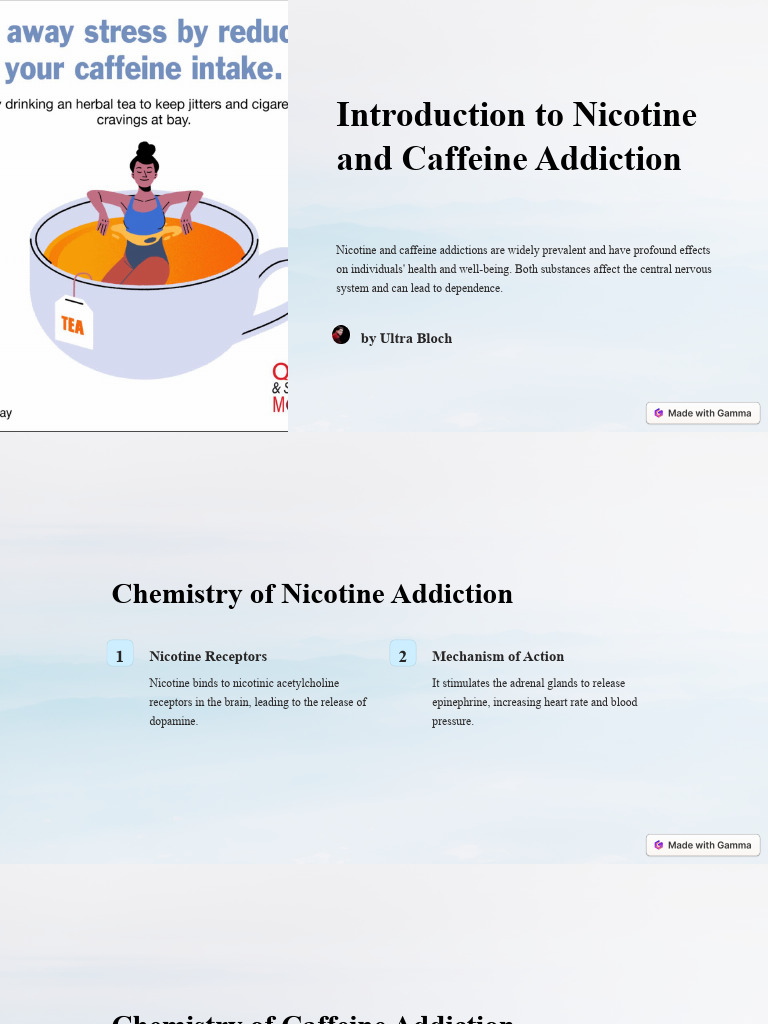 Introduction-to-Nicotine-and-Caffeine-Addiction | PDF | Caffeine | Nicotine