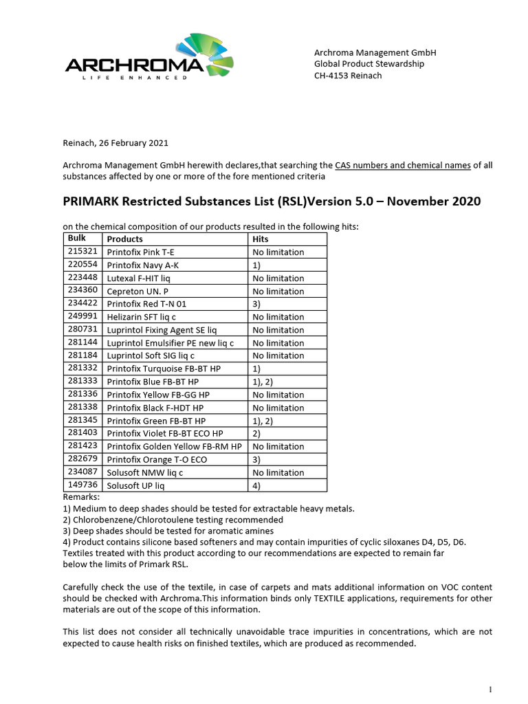 14129-Primark RSL-26-02-2021 | PDF | Information | Disclaimer