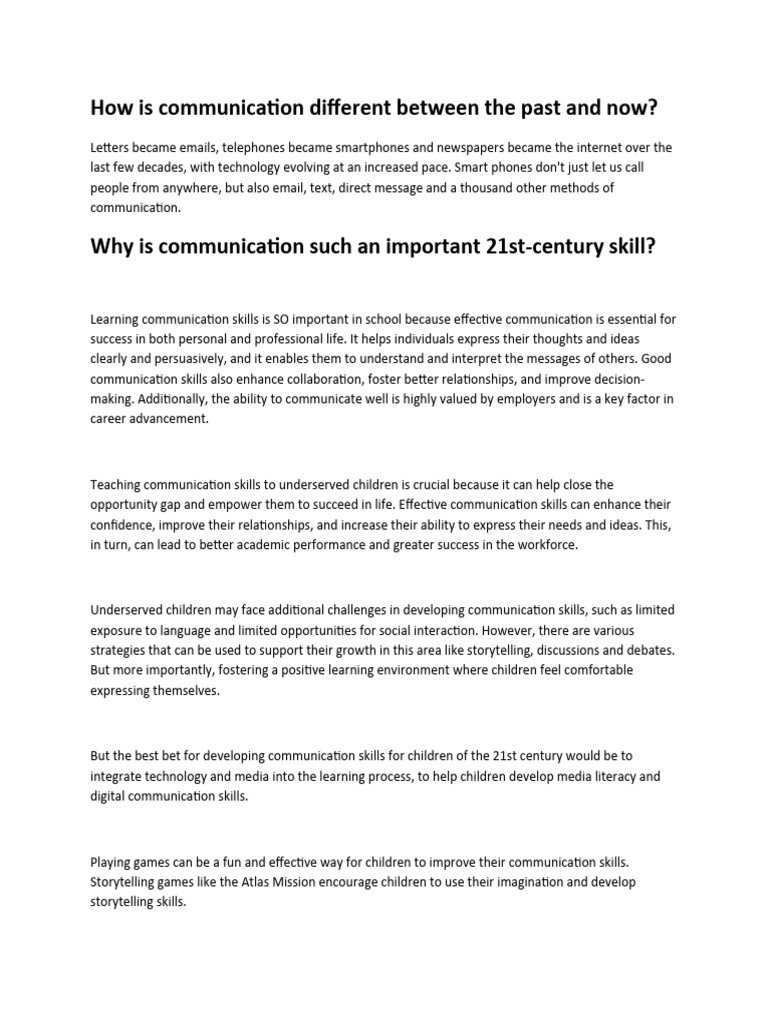 Evolution of Communication: Past to Present | PDF | Telegraphy ...
