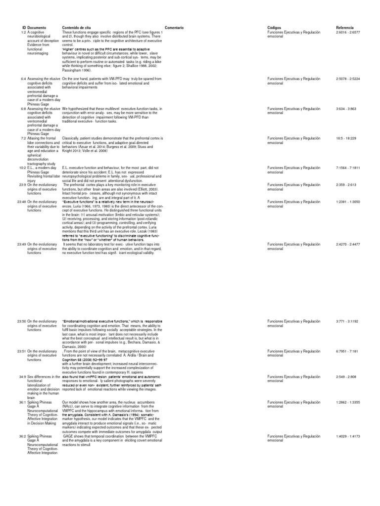 Funciones | PDF | Executive Functions | Prefrontal Cortex