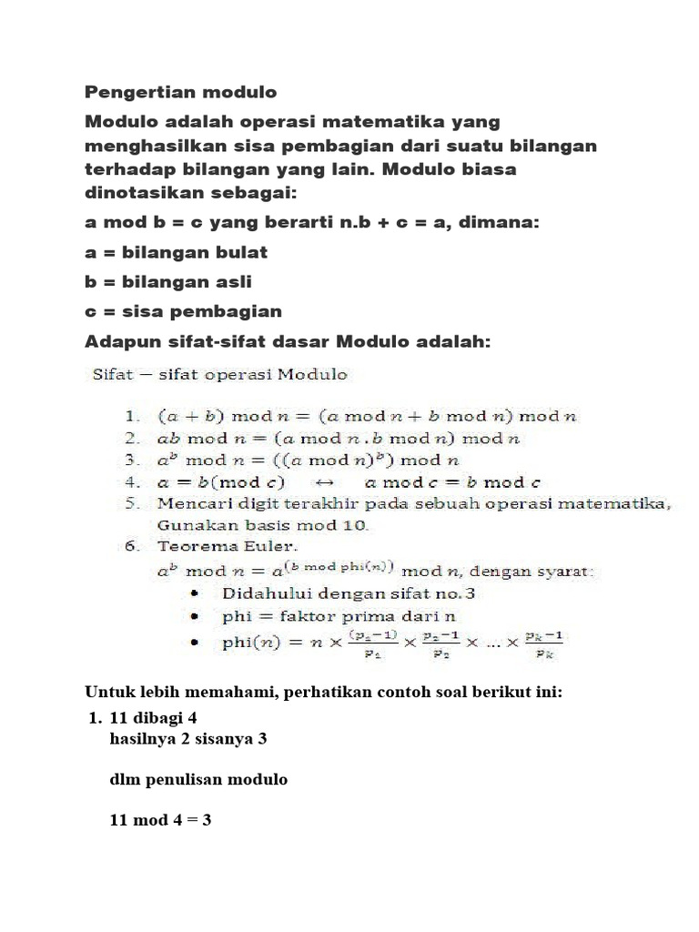 Materi Modulo | PDF