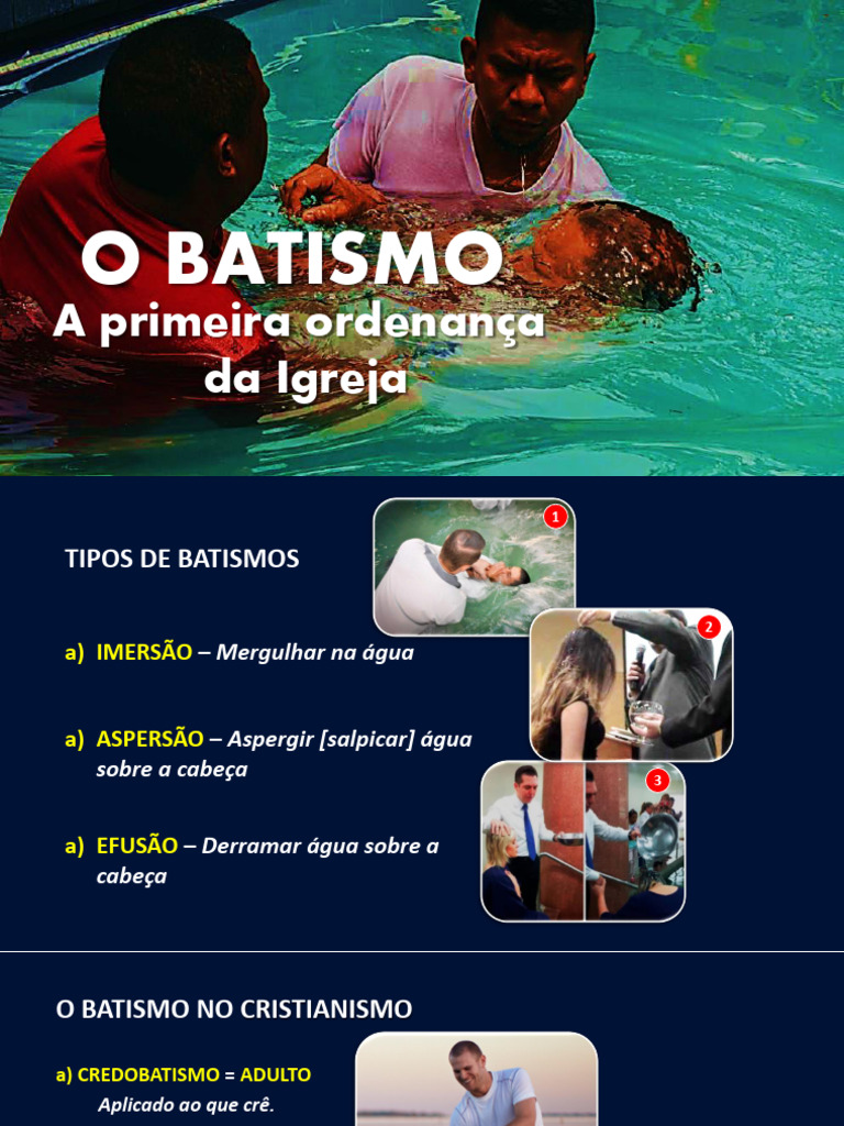 O Batismo | PDF | Batismo | Igreja católica