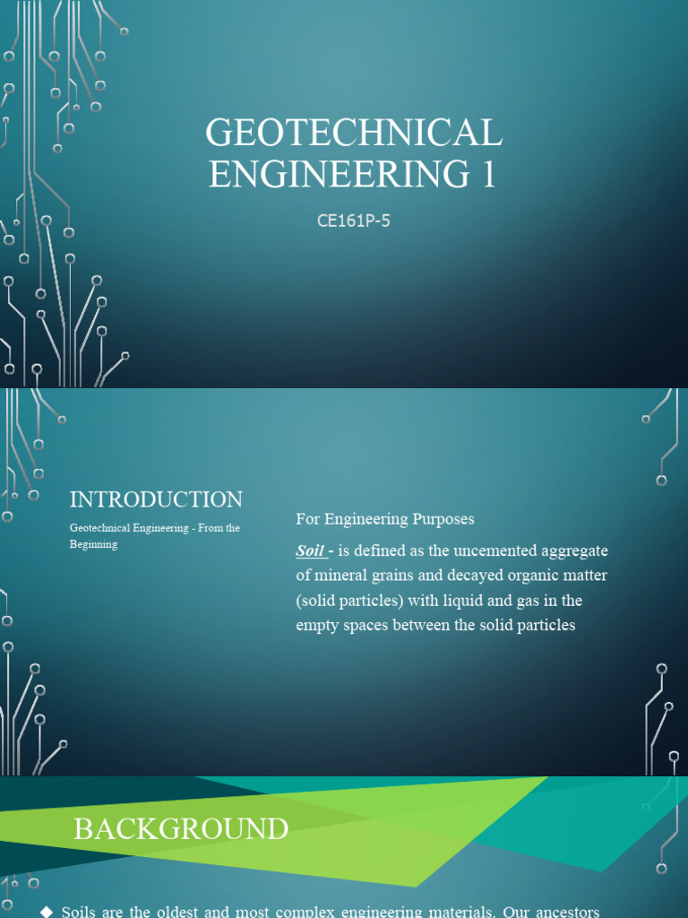 Geotechnical Engineering Basics | PDF | Geotechnical Engineering | Soil ...