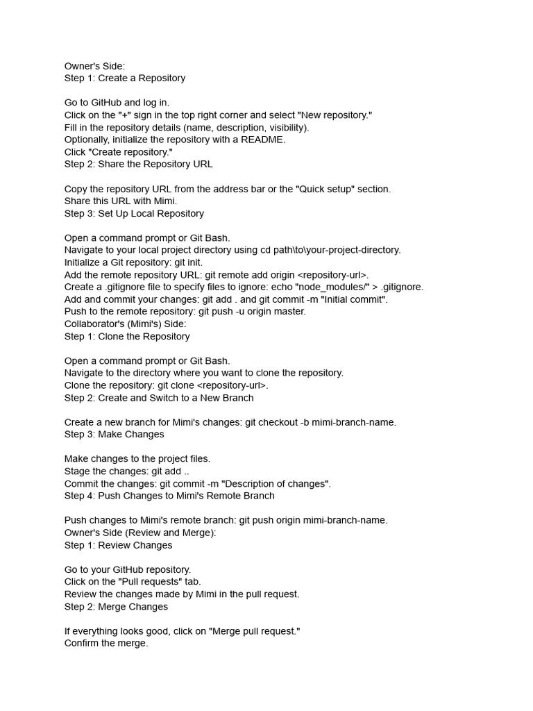 Git Usage Stuff | PDF