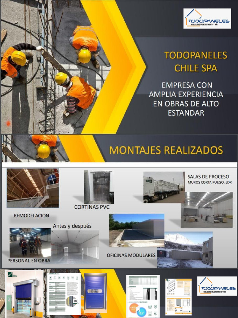 Presentacion Todo Paneles Chile Spa | PDF