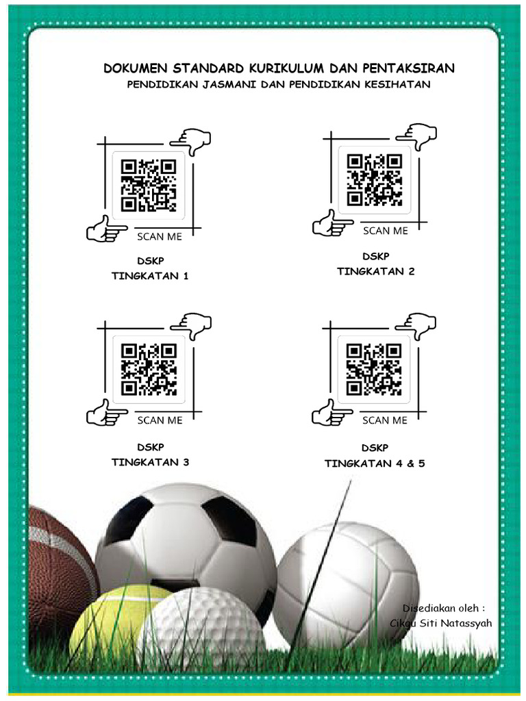 Bar Code Dokumen Standard Kurikulum Dan Pentaksiran PJPK T1-T5 | PDF