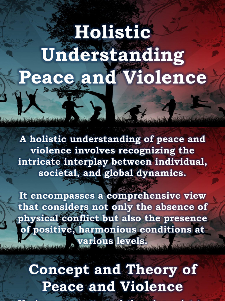 Topic 2a Holistic Understanding Peace and Violence | PDF