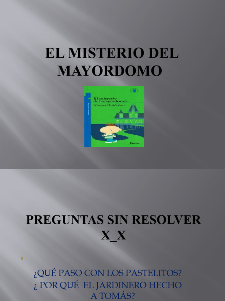 EL Misterio Del Mayordomo | PDF