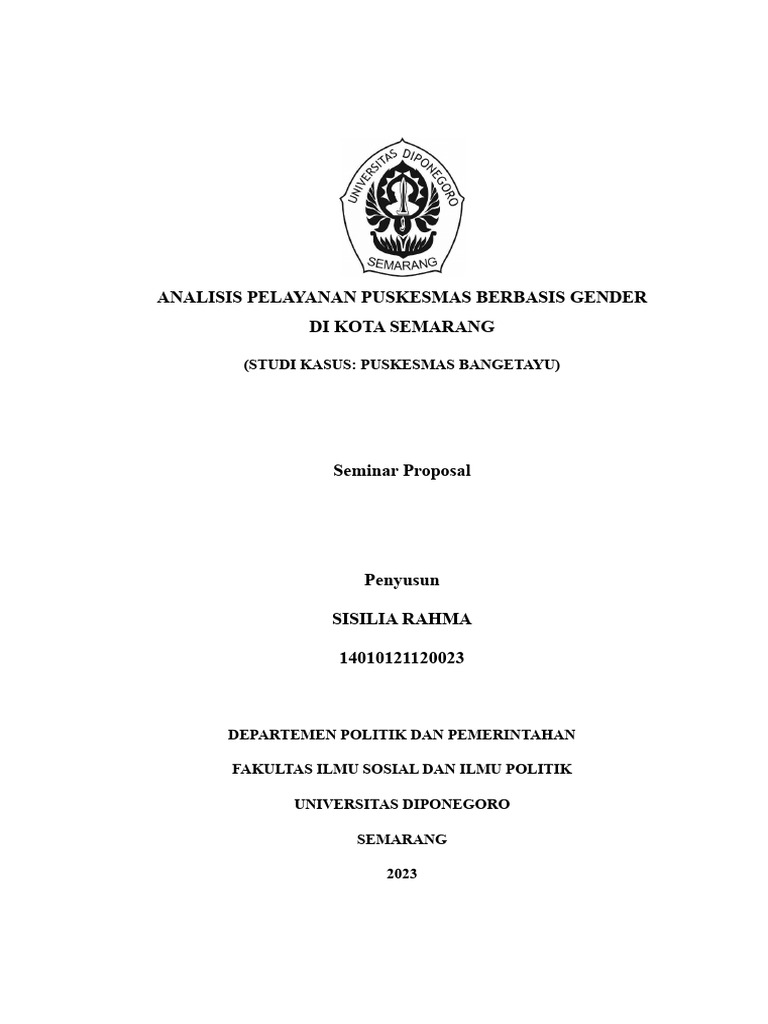 Sisilia Rahma - Seminar Proposal | PDF