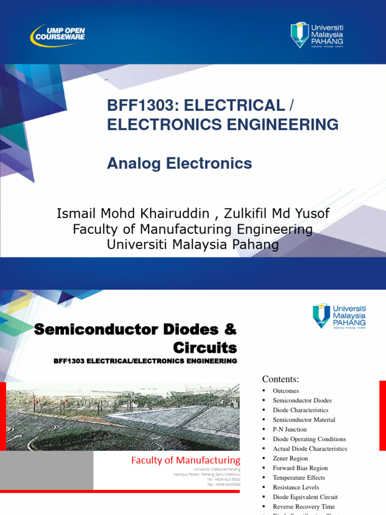 Chapter 4 - Analog Diode | PDF | P–N Junction | Diode