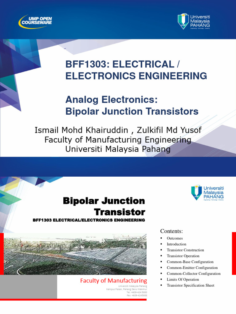 Chapter 5 - BJT | PDF | Bipolar Junction Transistor | Transistor