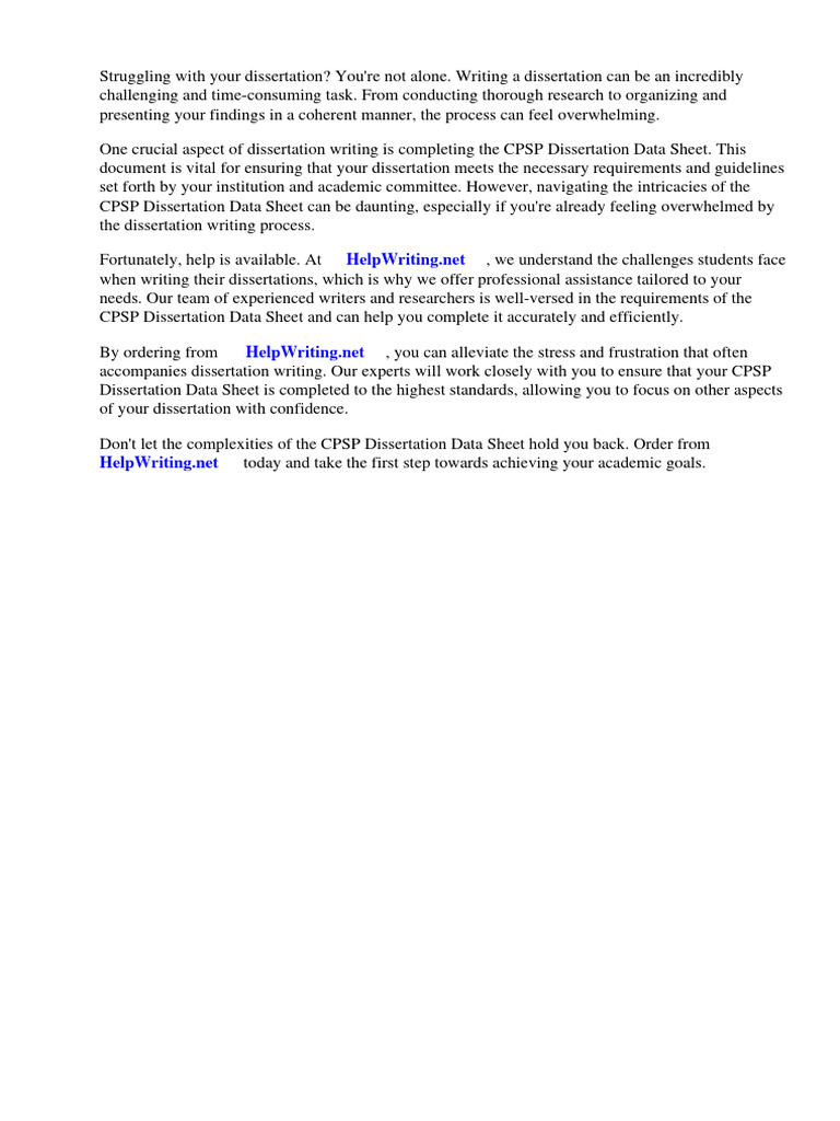 CPSP Dissertation Data Sheet | PDF | Apa Style | Breastfeeding