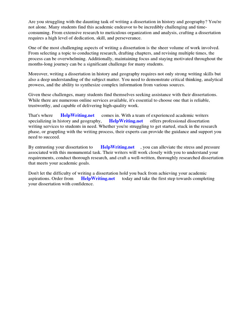 Methode de Dissertation en Histoire Et Geographie PDF | PDF | Thesis