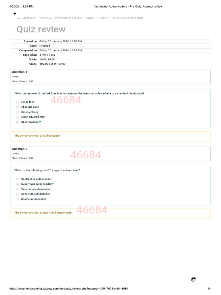 Variational Autoencoders - Pre Quiz - Attempt Review | Download Free ...